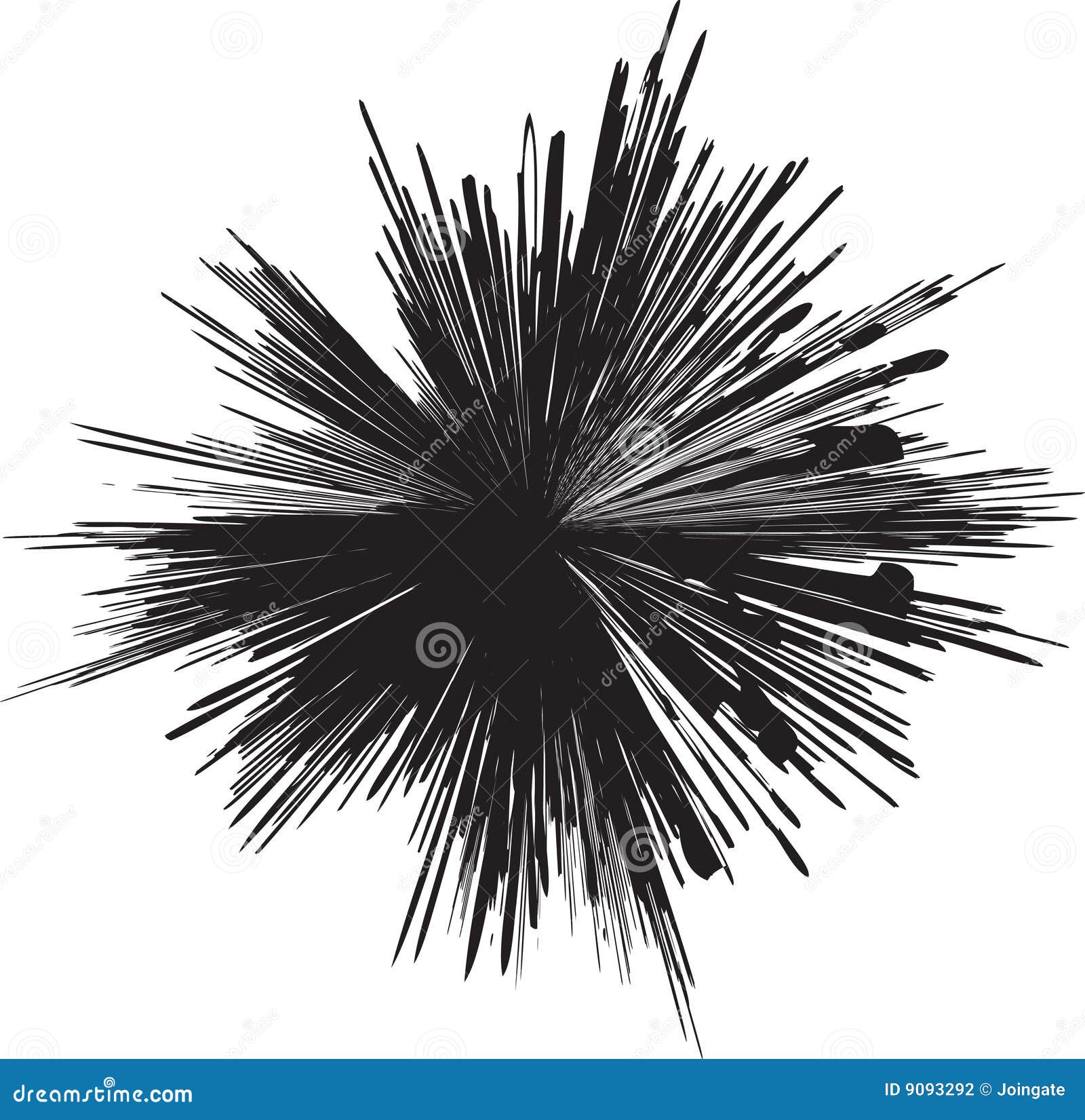 Explosion silhouette stock vector. Illustration of poster - 9093292