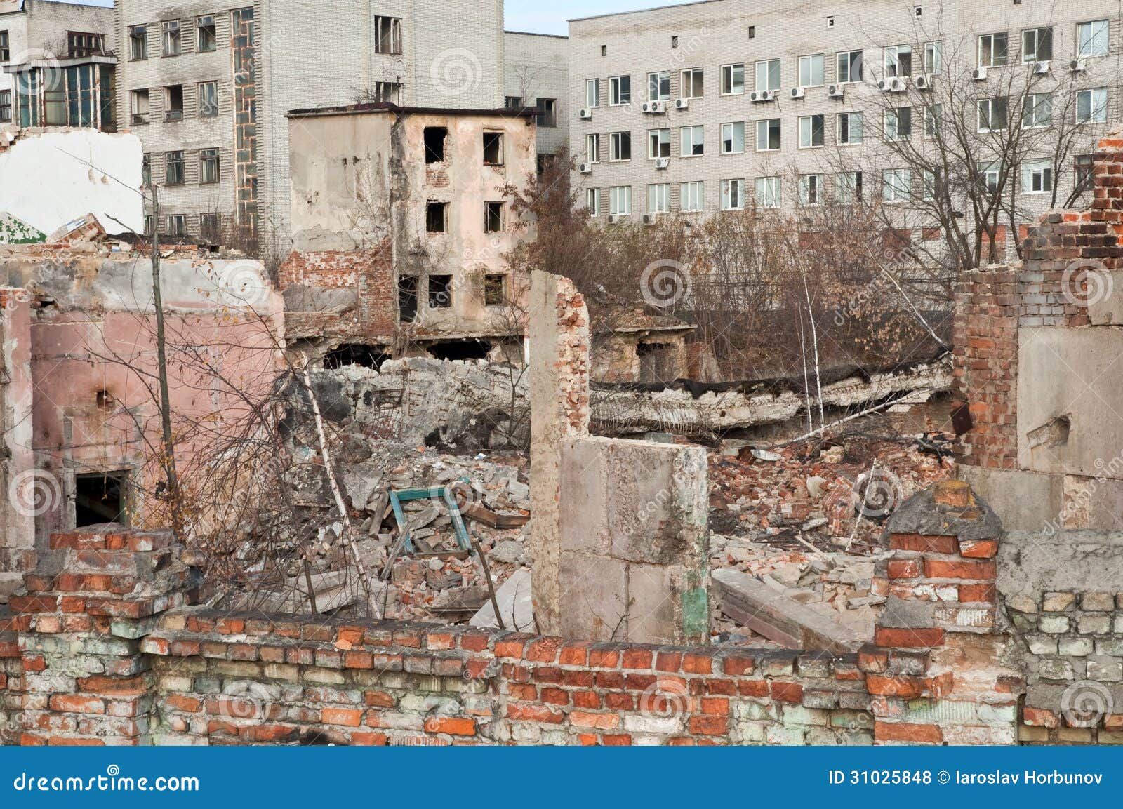 Explosion site stock photo. Image of industry, conflict - 31025848