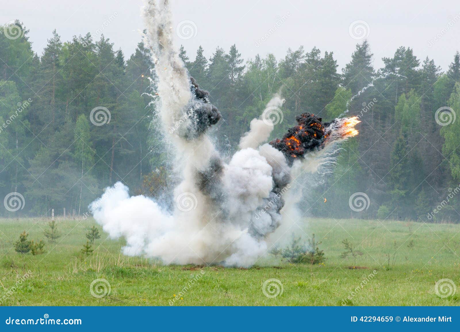 Explosion with smoke stock image. Image of shrapnel, guided - 42294659