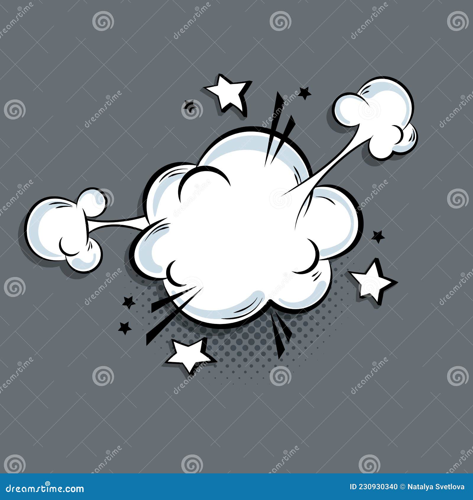 Explosion Speech Bubble. Comics Speech Bubble. Boom, Pow Effect ...