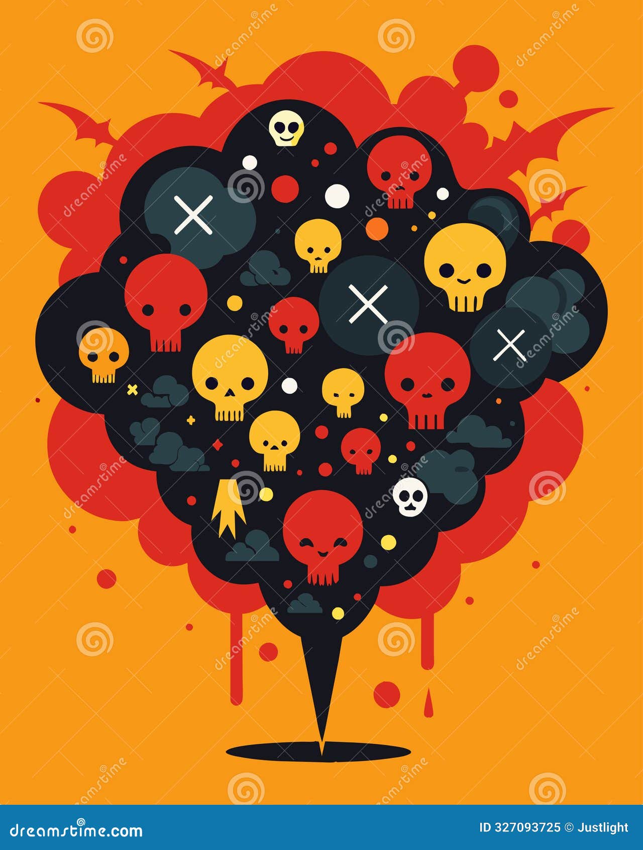 Toxic Explosion Special Effect Animation Frames Vector Illustration ...