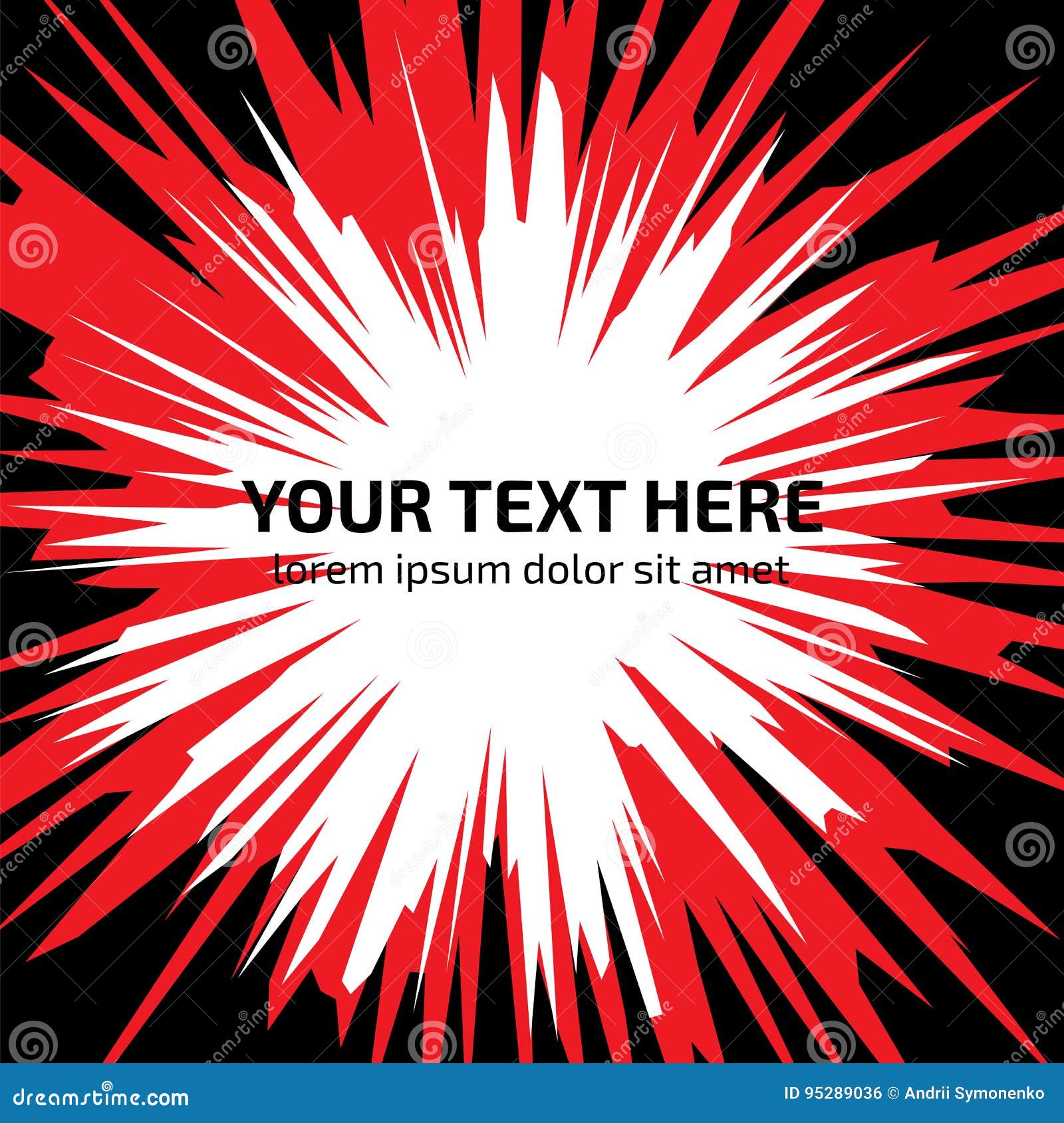 Explosion Speed Lines. Vector Illustration Stock Vector - Illustration ...