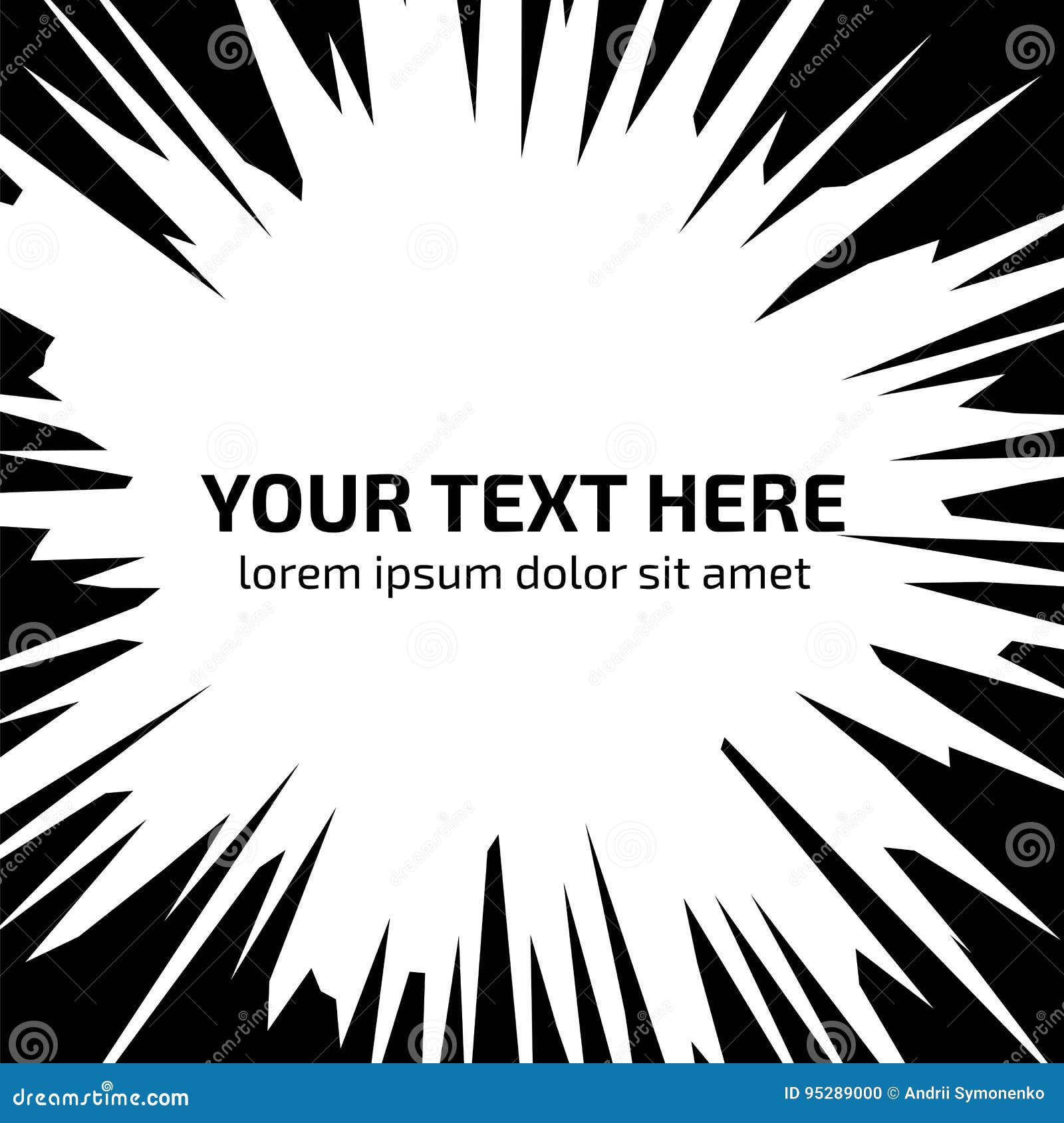 Explosion Speed Lines Vector Poster Background In | CartoonDealer.com ...