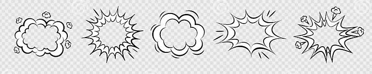 Explosion Star Burst Bang Vector Effect. Blast Boom Shape Stock Vector ...