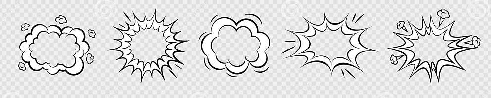 Explosion Star Burst Bang Vector Effect. Blast Boom Shape Stock Vector ...