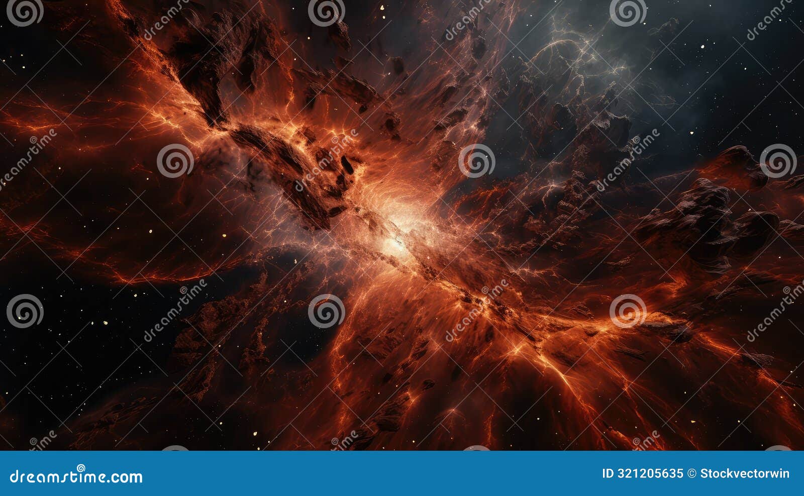Explosion stars exploding stock illustration. Illustration of nebula ...