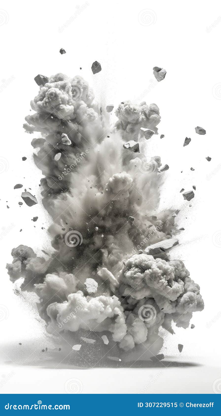 Explosion of stone stock image. Image of destroy, creative - 307229515