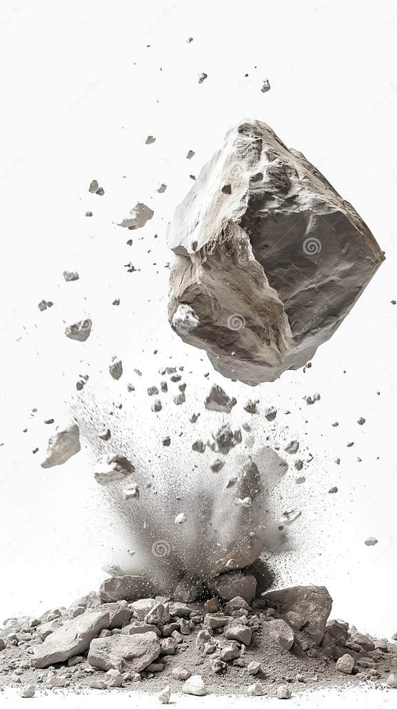 Explosion of stone stock image. Image of explosion, closeup - 307230205