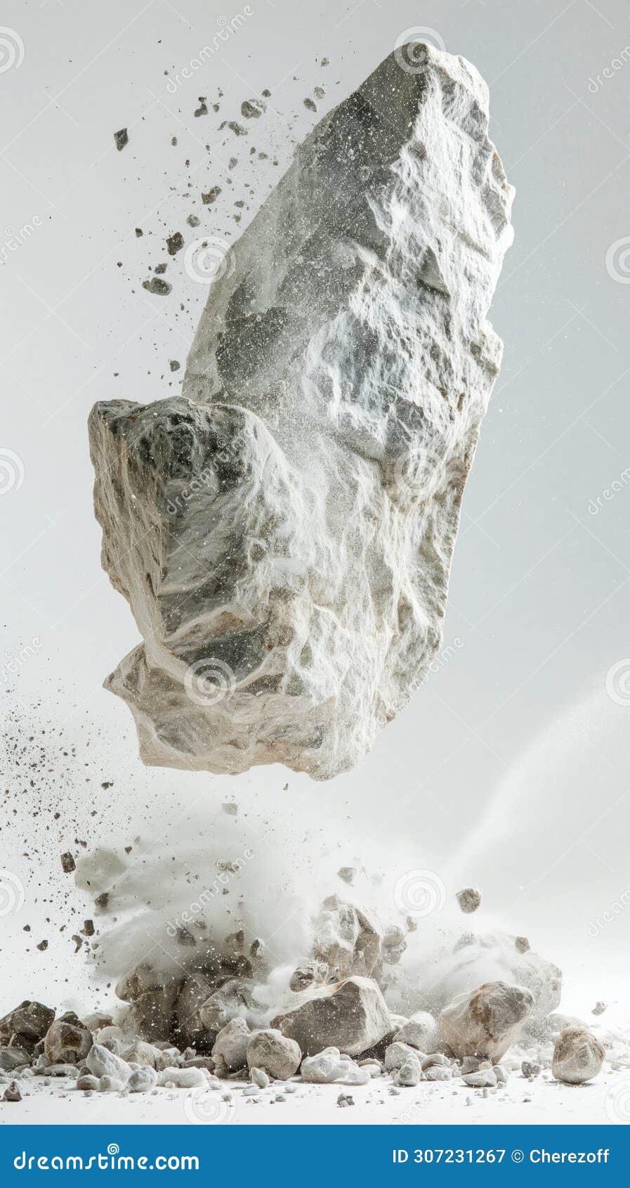 Explosion of stone stock image. Image of background - 307231267