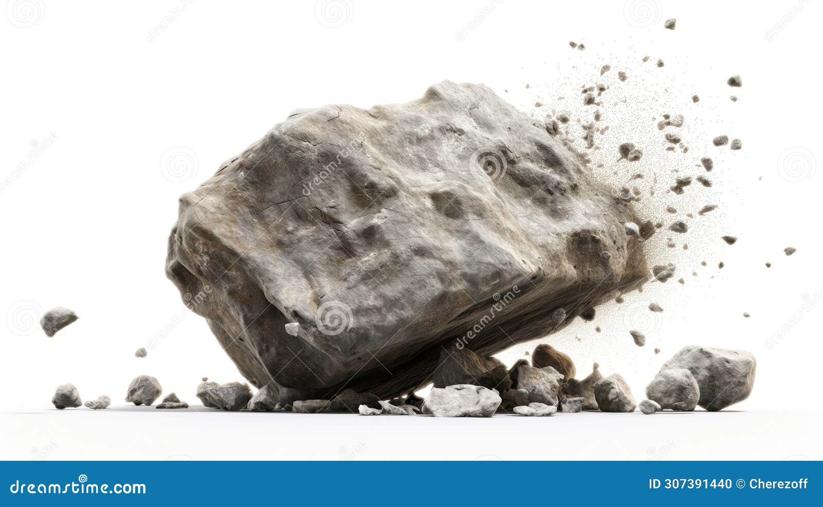 Explosion of stone stock photo. Image of closeup, concept - 307391440