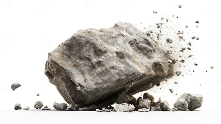Explosion of stone stock photo. Image of closeup, concept - 307391440