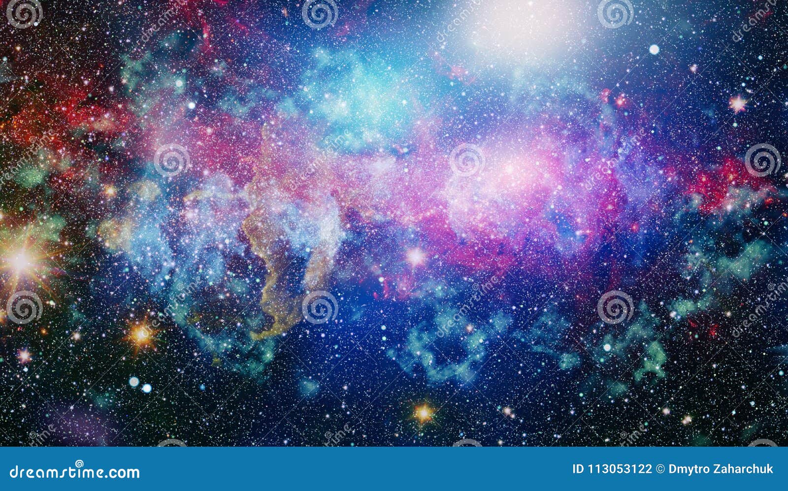 Colorful Deep Space. Universe Concept Background. Elements of this ...