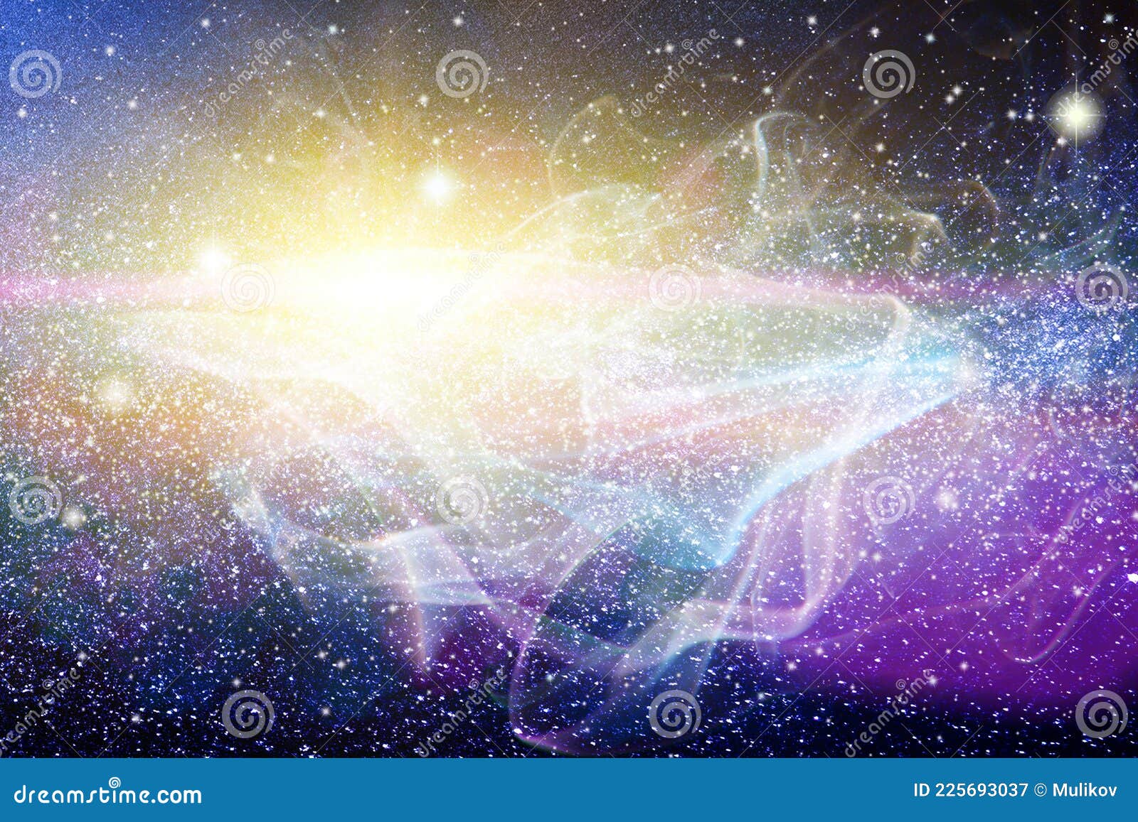 The Explosion of a Supernova in the Open Space Against the Stars ...