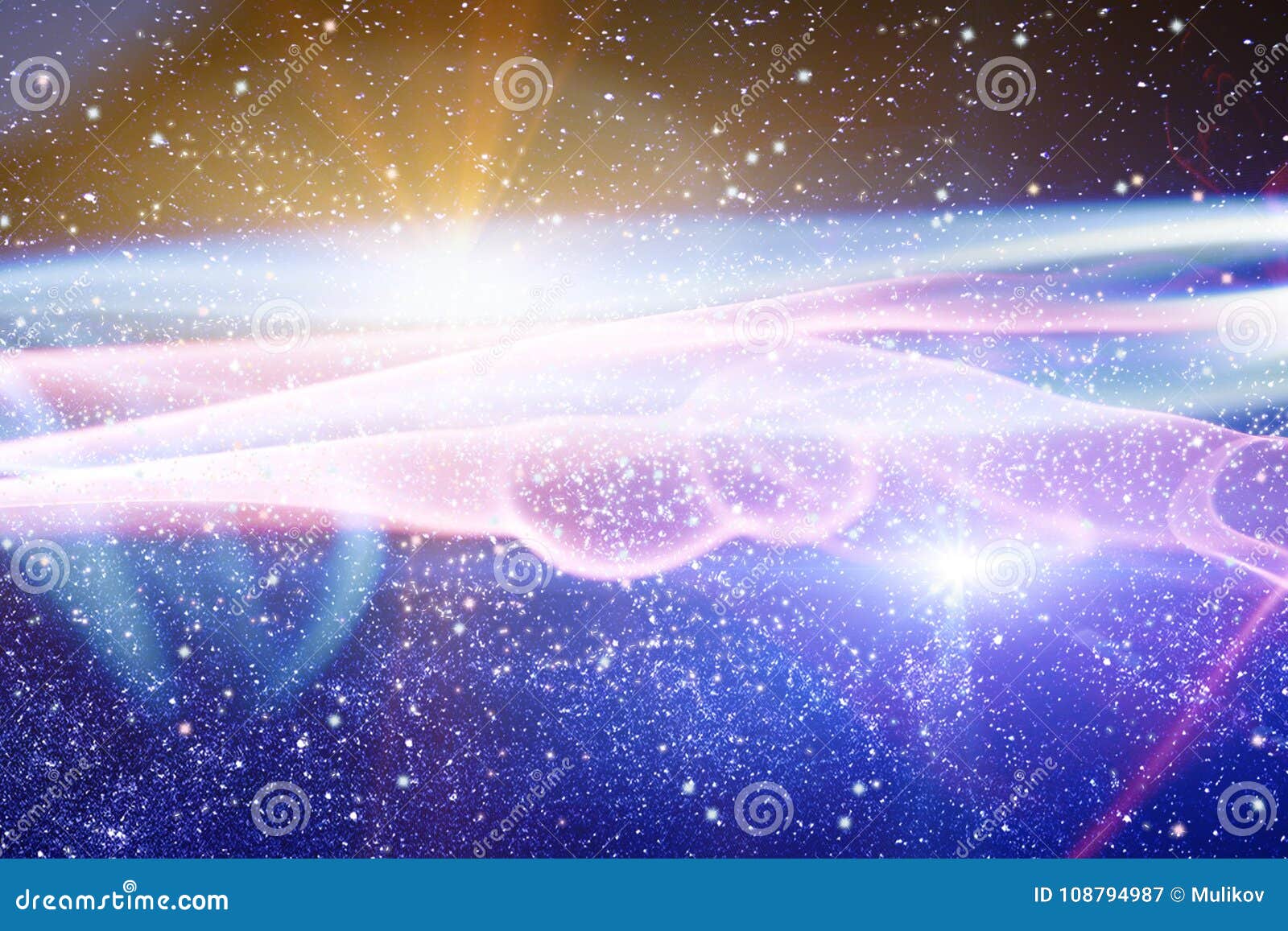 The Explosion of a Supernova in the Open Space Against the Stars ...