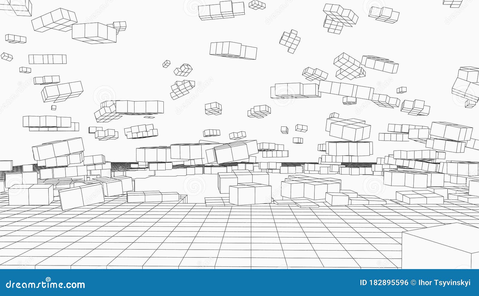 Explosion of Surface. Broken Floor. Crushed Element Stock Illustration ...
