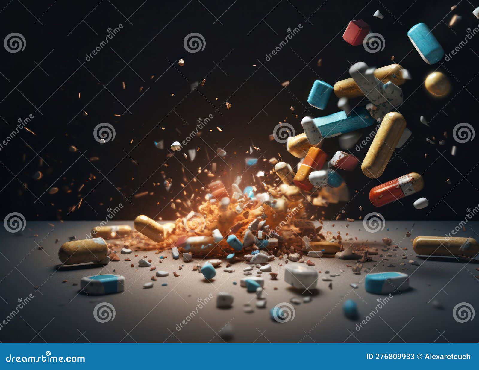Various Capsules and Tablets with Nutritional Supplements or Drugs ...