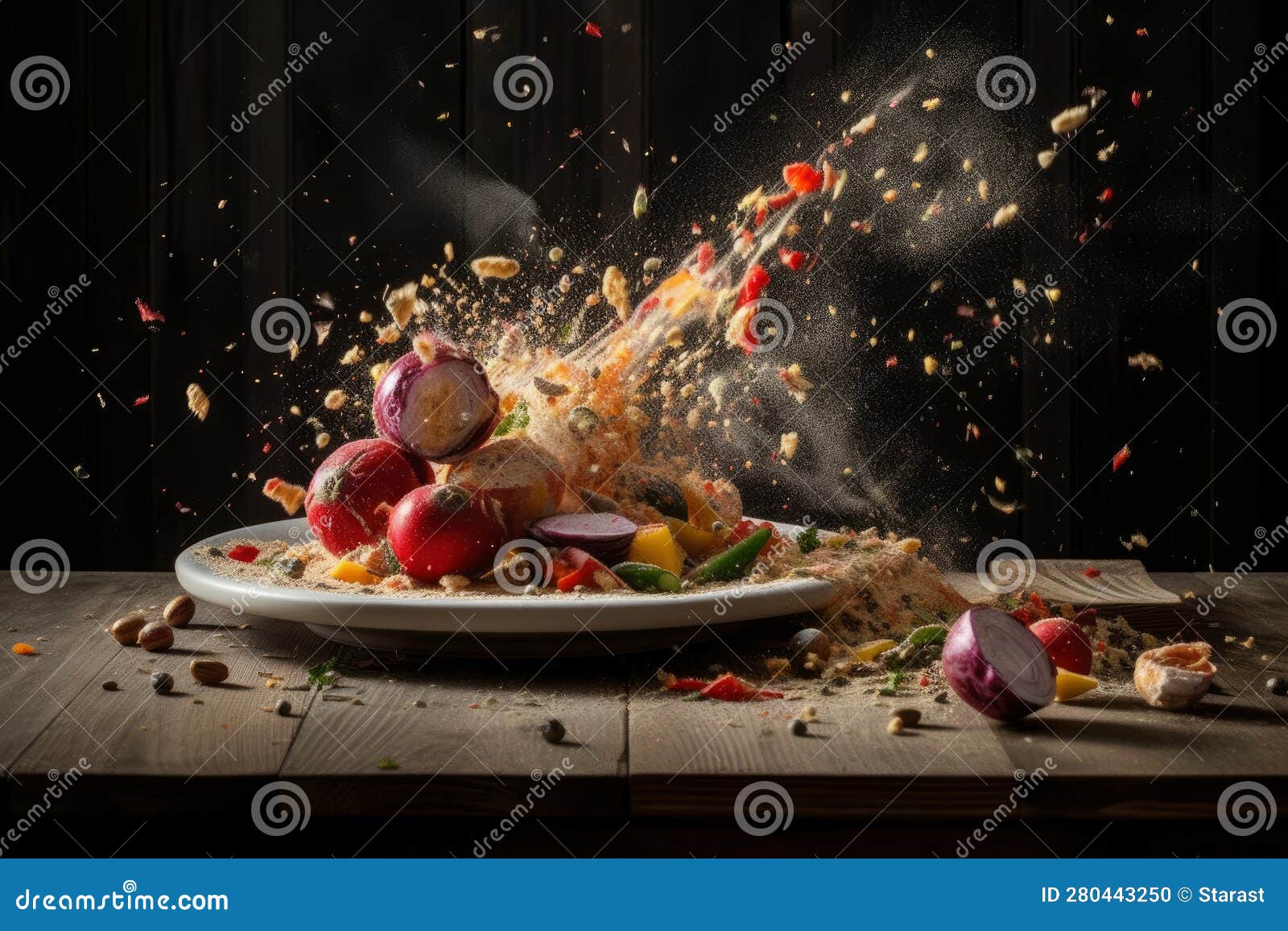 Food Explodes Stock Illustrations – 55 Food Explodes Stock ...