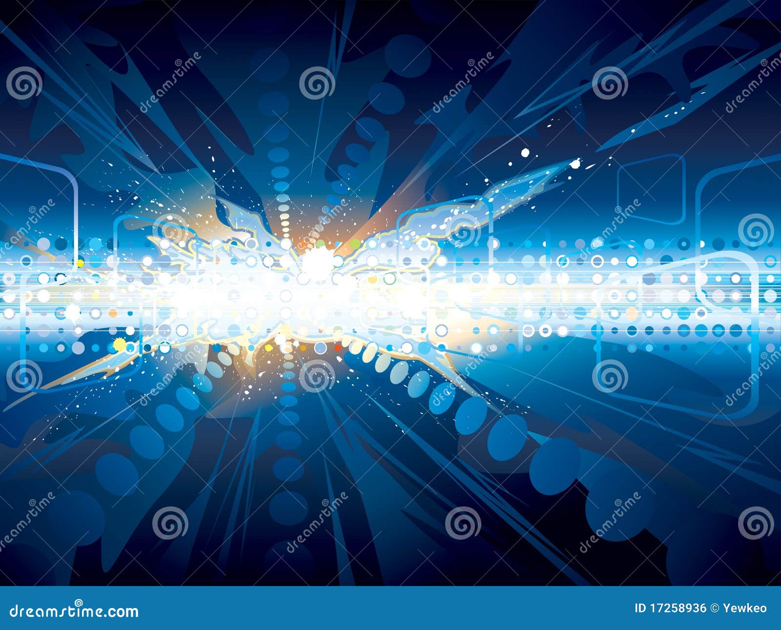 Explosion technology stock vector. Illustration of futuristic - 17258936
