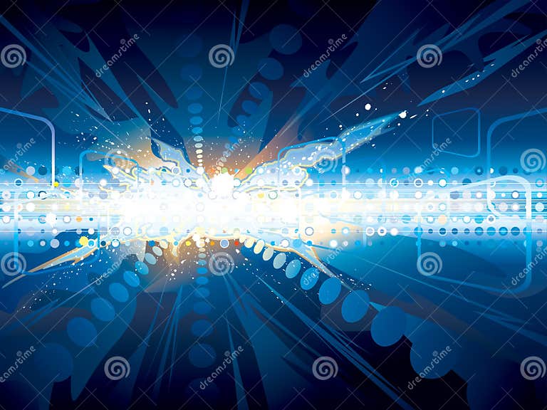 Explosion technology stock vector. Illustration of futuristic - 17258936
