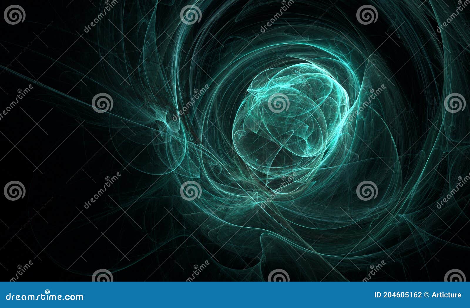 Explosion in Turquoise Hues. Stock Illustration - Illustration of ...
