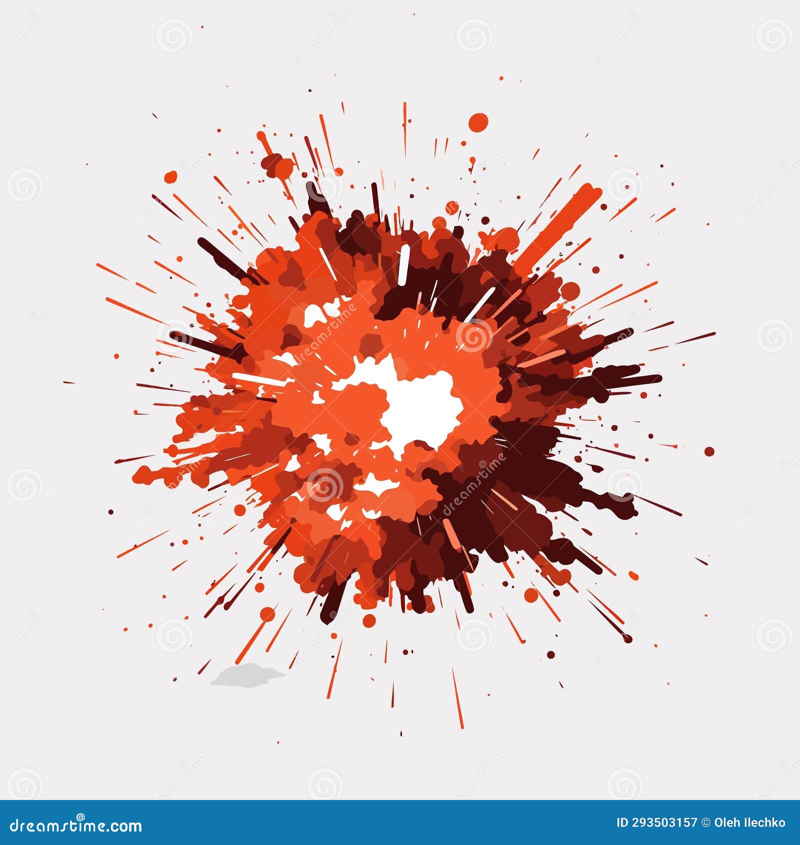 Explosion Vector Flat Minimalistic Isolated Illustration Stock Vector ...