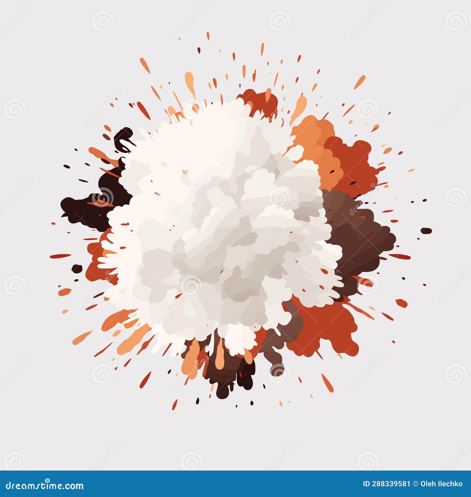 Explosion Vector Flat Minimalistic Isolated Illustration Stock Vector ...