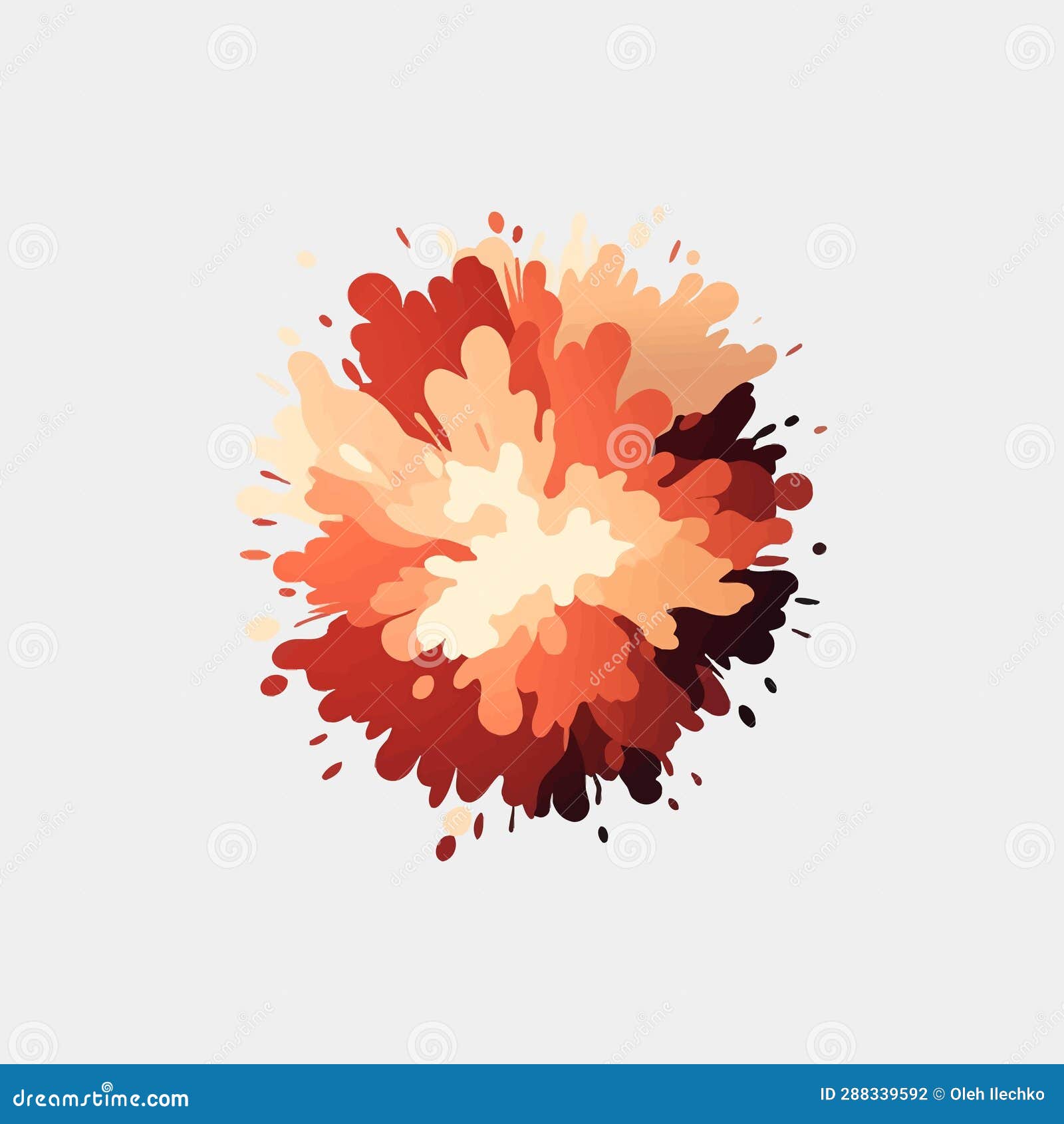 Explosion Vector Flat Minimalistic Isolated Illustration Stock Vector ...