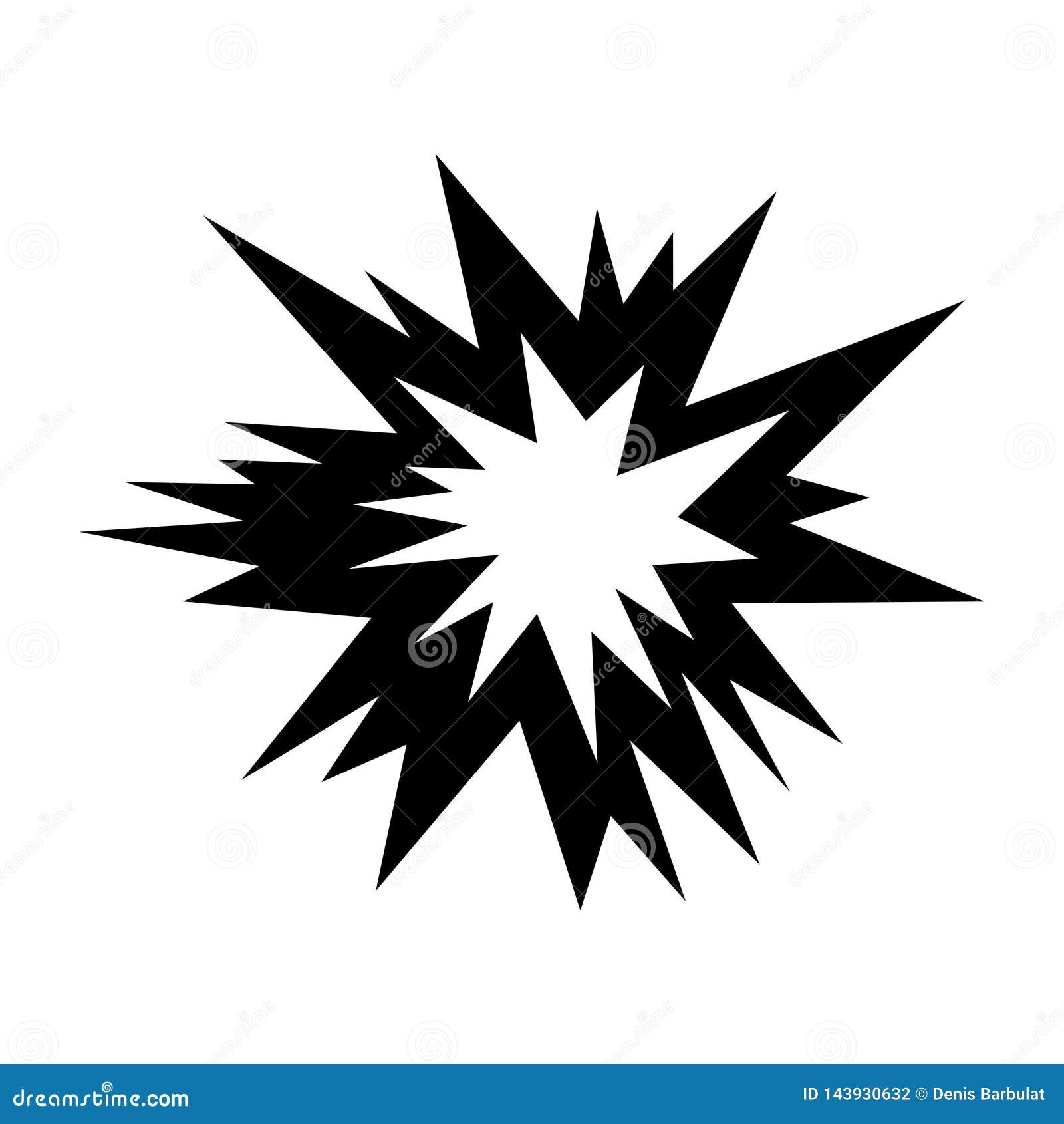 Explosion vector symbol stock vector. Illustration of vector - 143930632