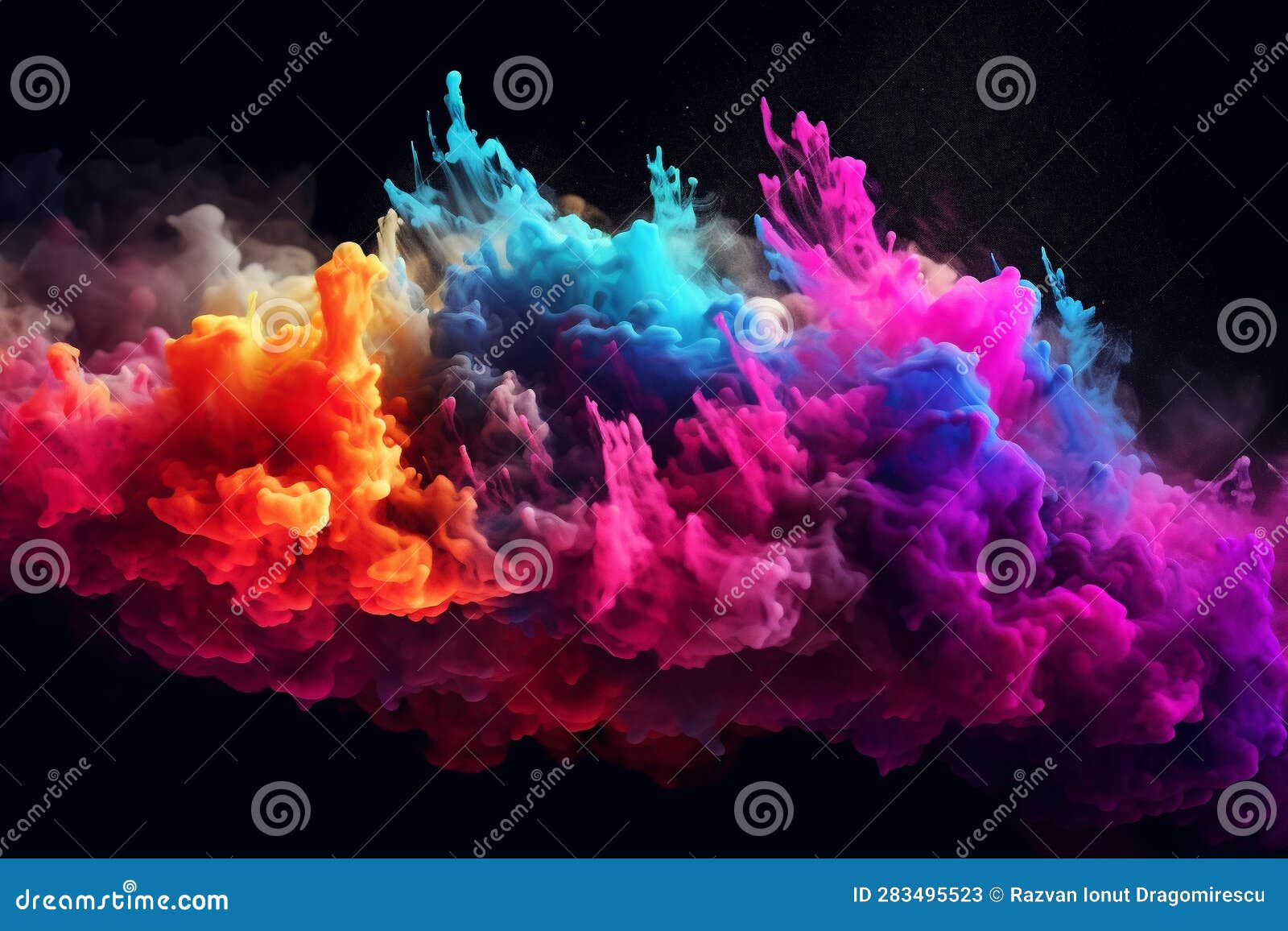 Explosion of Vibrant Clouds, Bursting with an Array of Mesmerizing ...