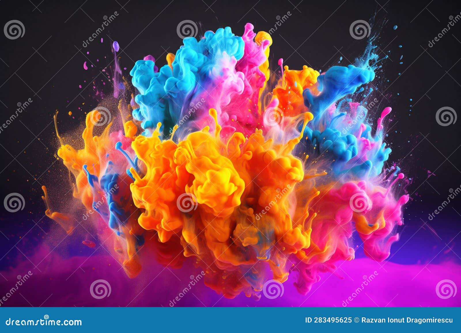 Explosion of Vibrant Clouds, Bursting with an Array of Mesmerizing ...