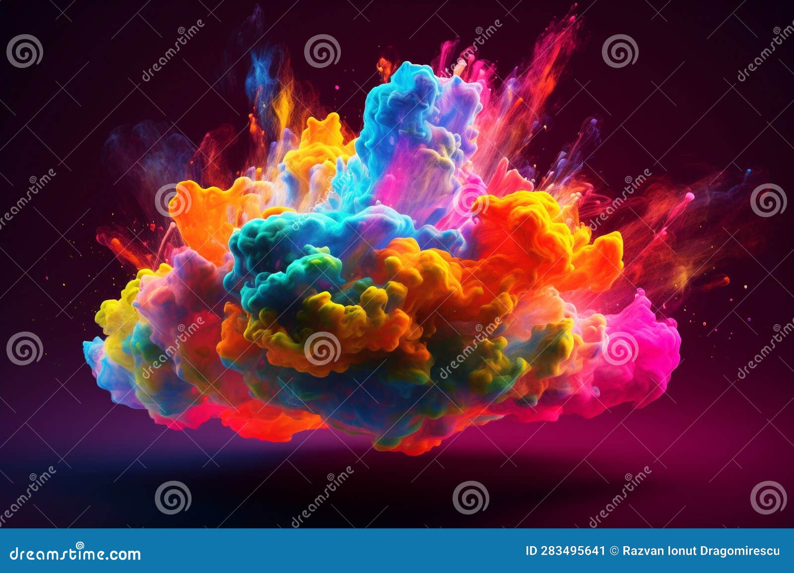 Explosion of Vibrant Clouds, Bursting with an Array of Mesmerizing ...