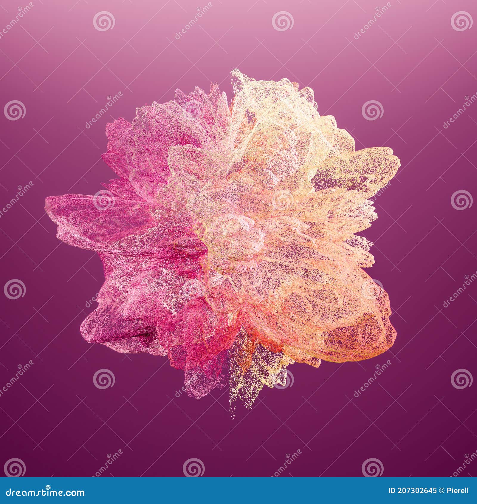 Explosion Violet Dust. Freeze Motion of Color Powder Exploding ...