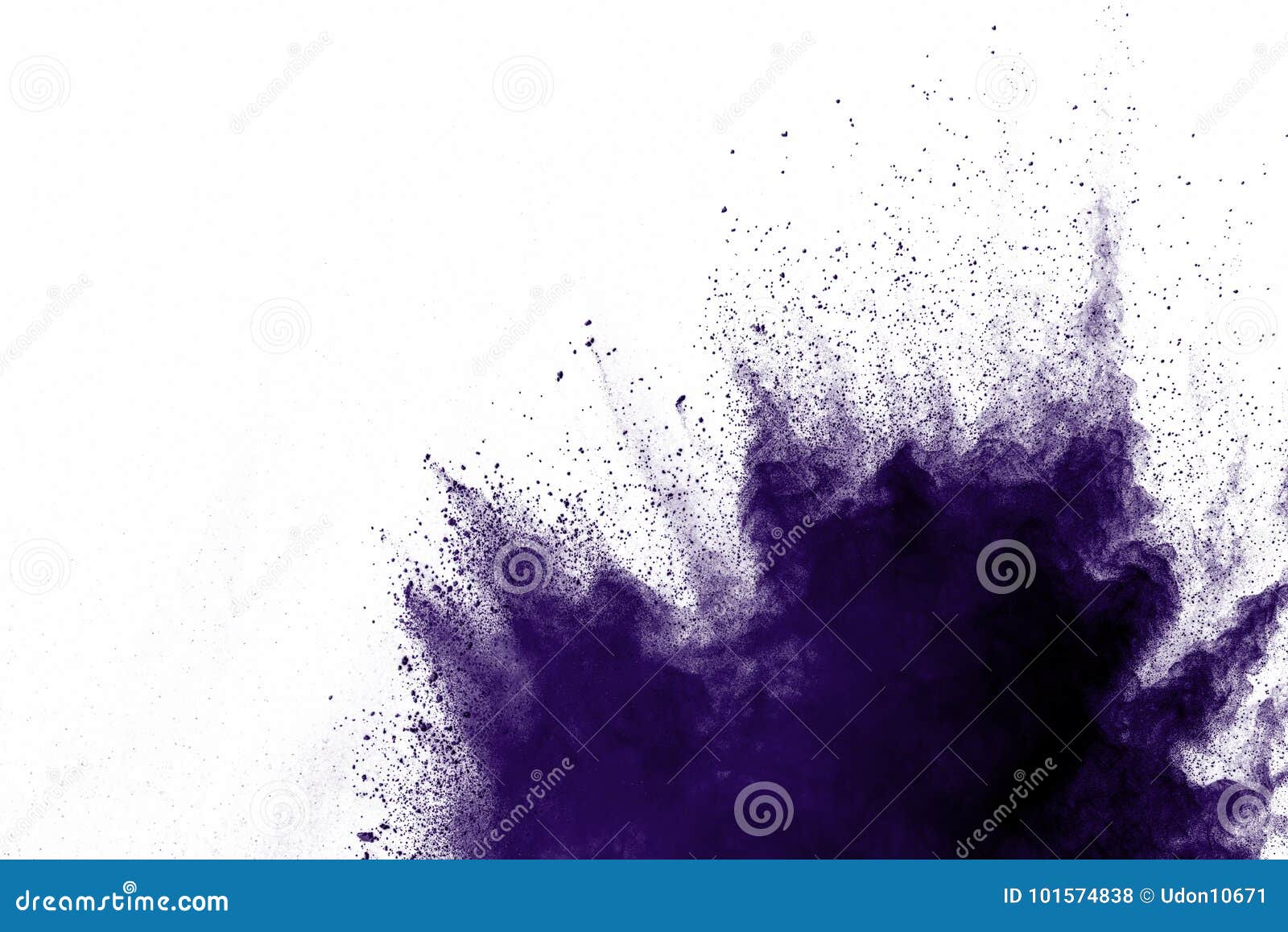 Explosion of violet dust stock photo. Image of creative - 101574838