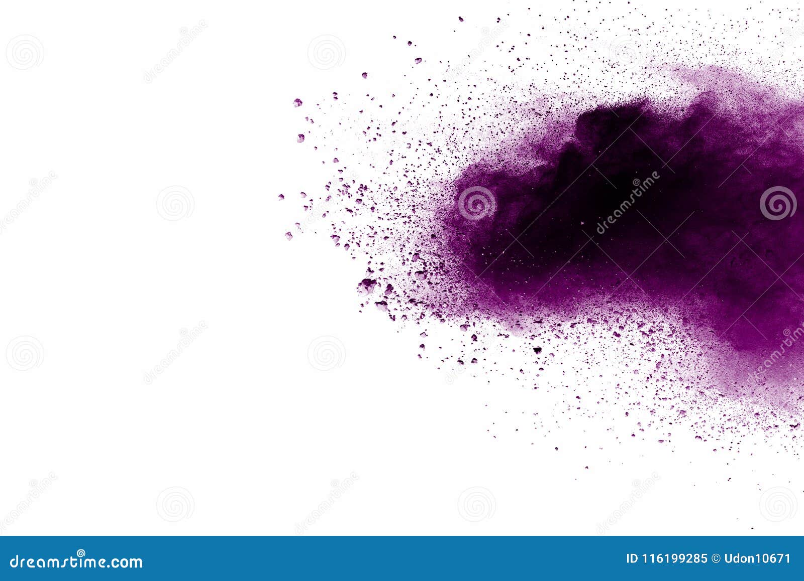 Explosion of violet powder stock image. Image of creative - 116199285