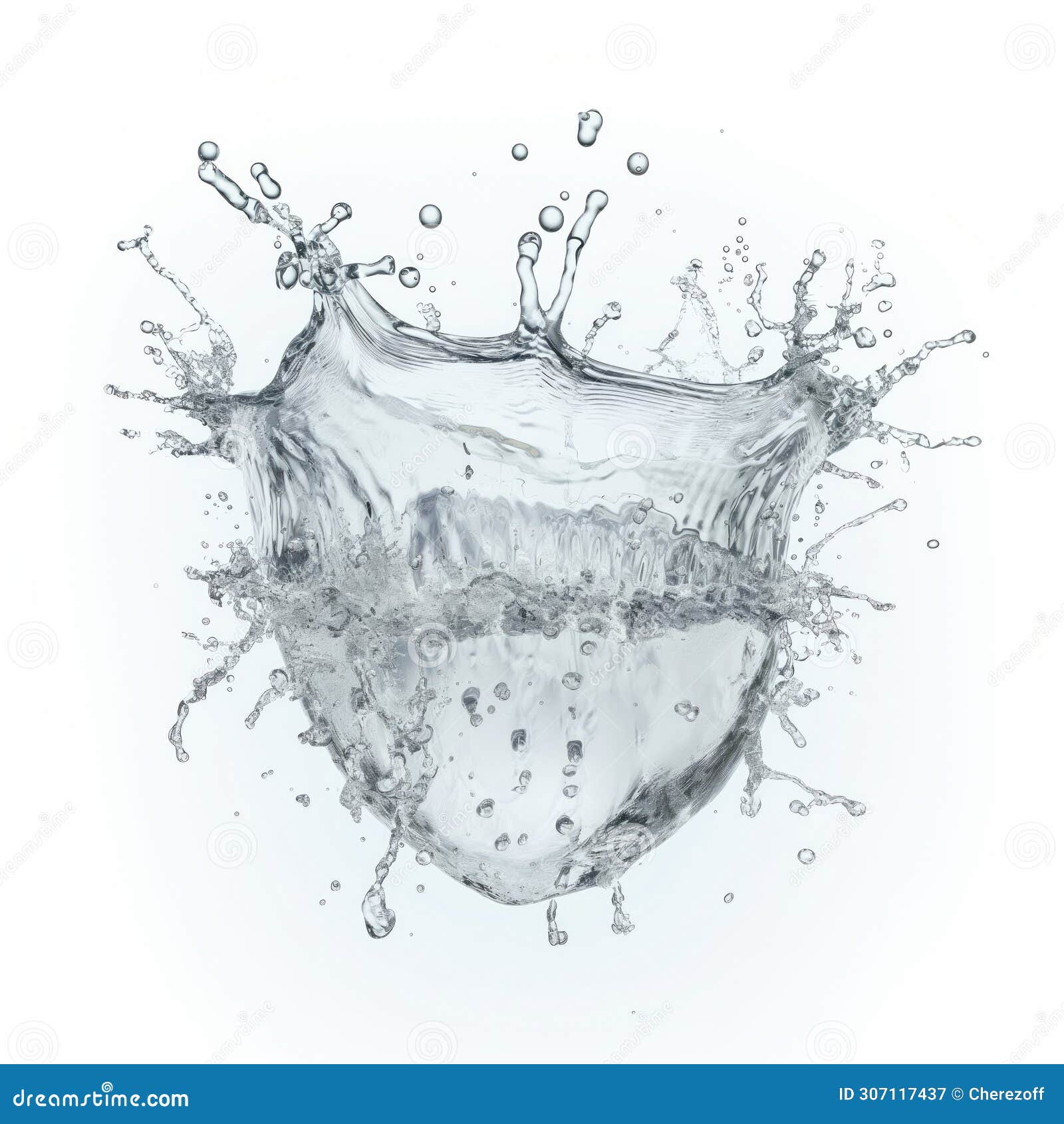 Explosion in water stock illustration. Illustration of color - 307117437