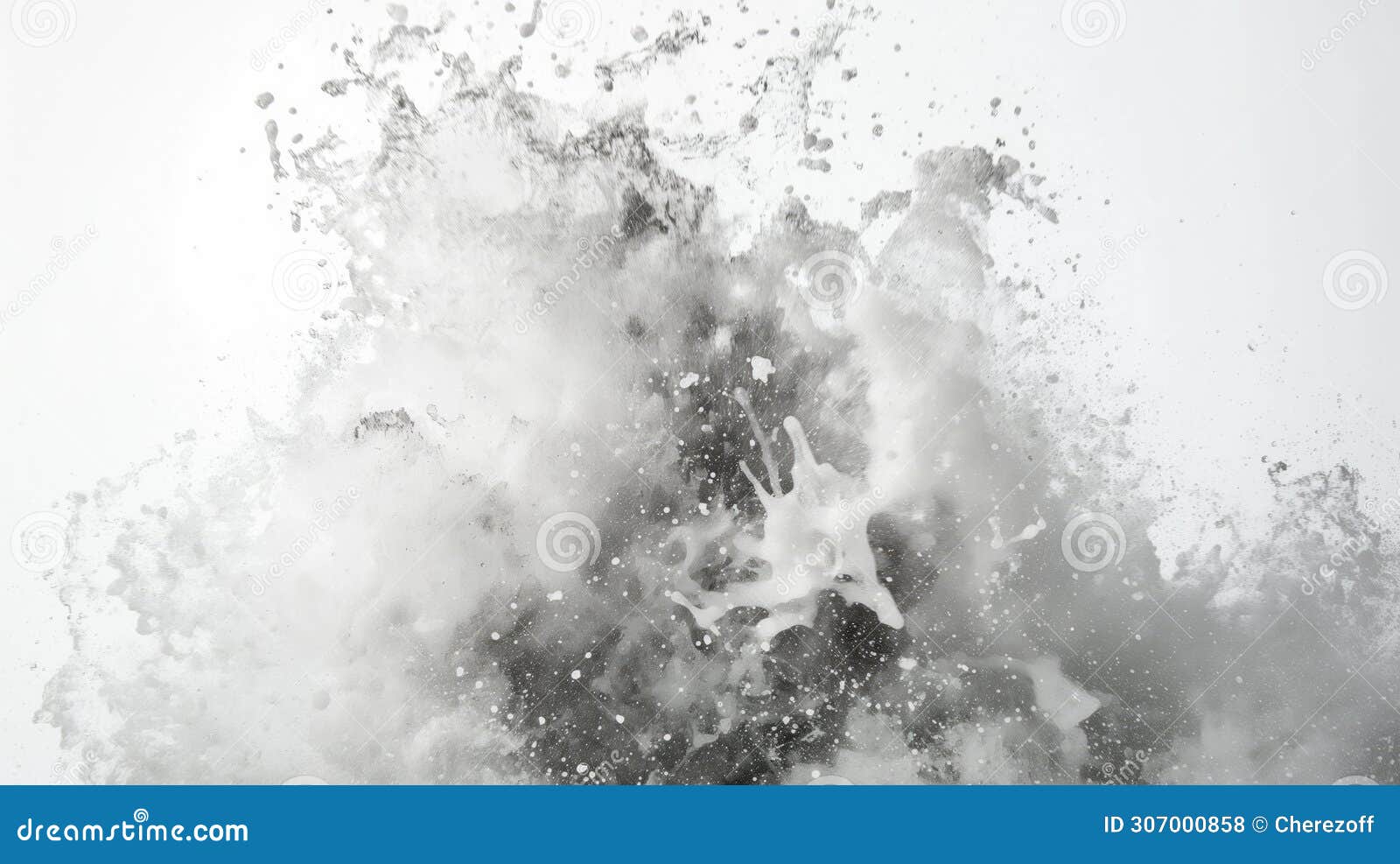 Explosion in water stock photo. Image of graphic, powder - 307000858