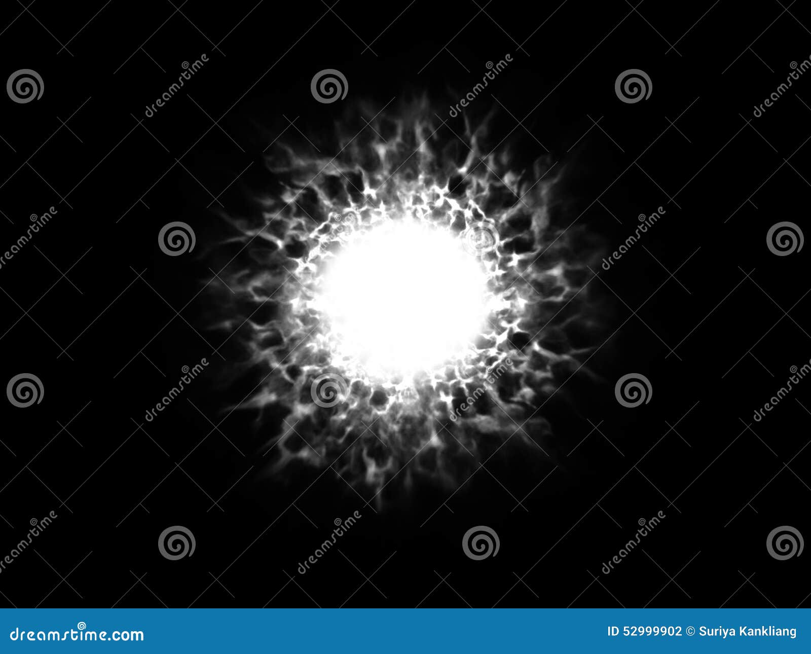 Explosion white fire ball stock illustration. Illustration of texture ...