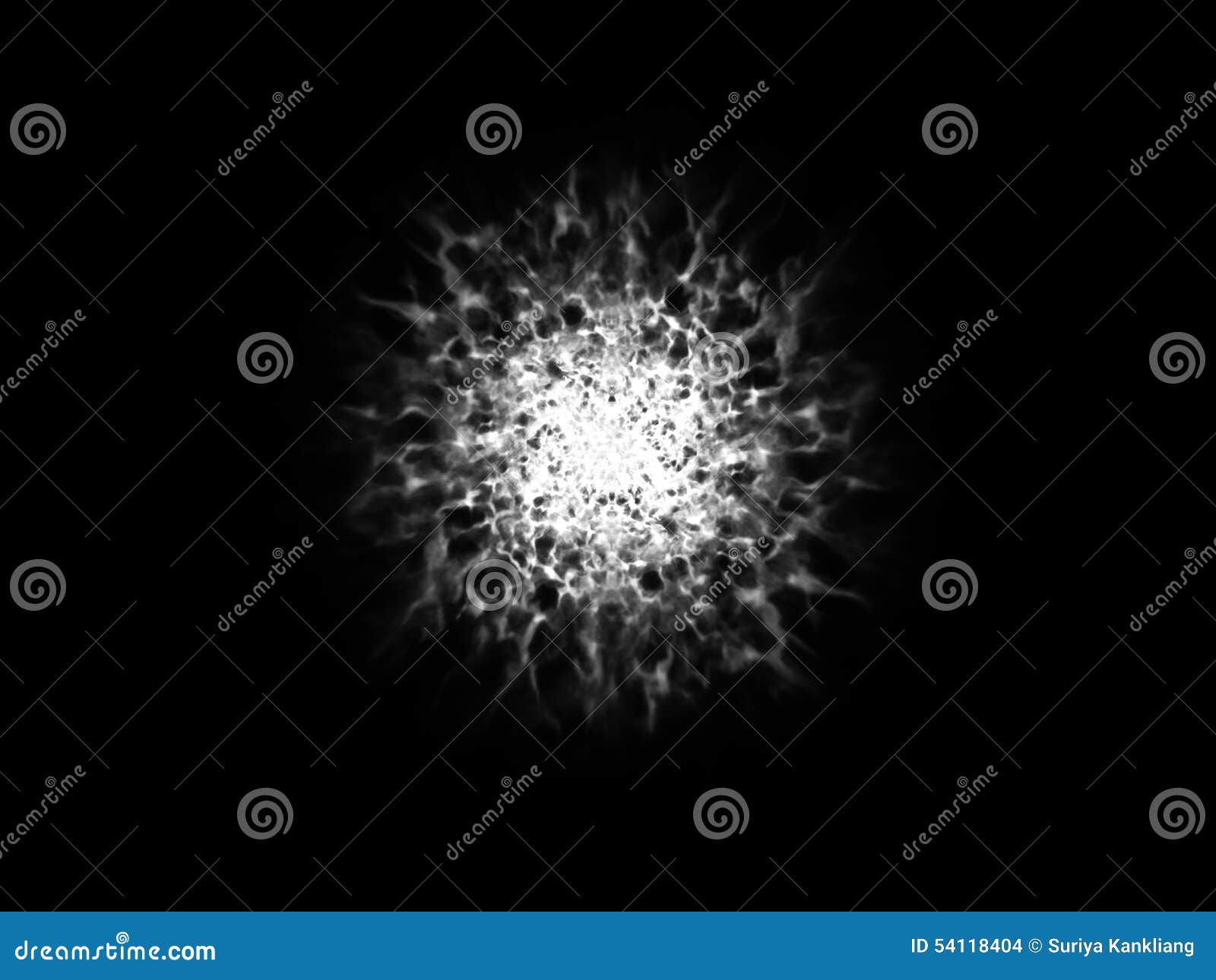 Explosion white fire ball stock illustration. Illustration of abstract ...