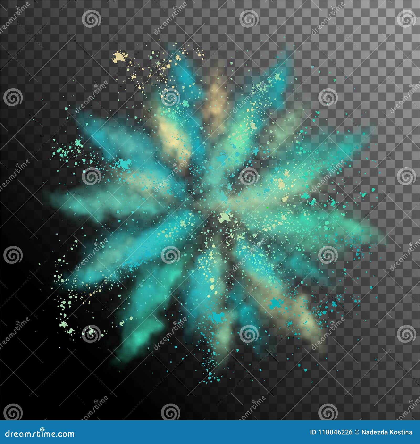 Explosion of White Powder stock vector. Illustration of season - 118046226