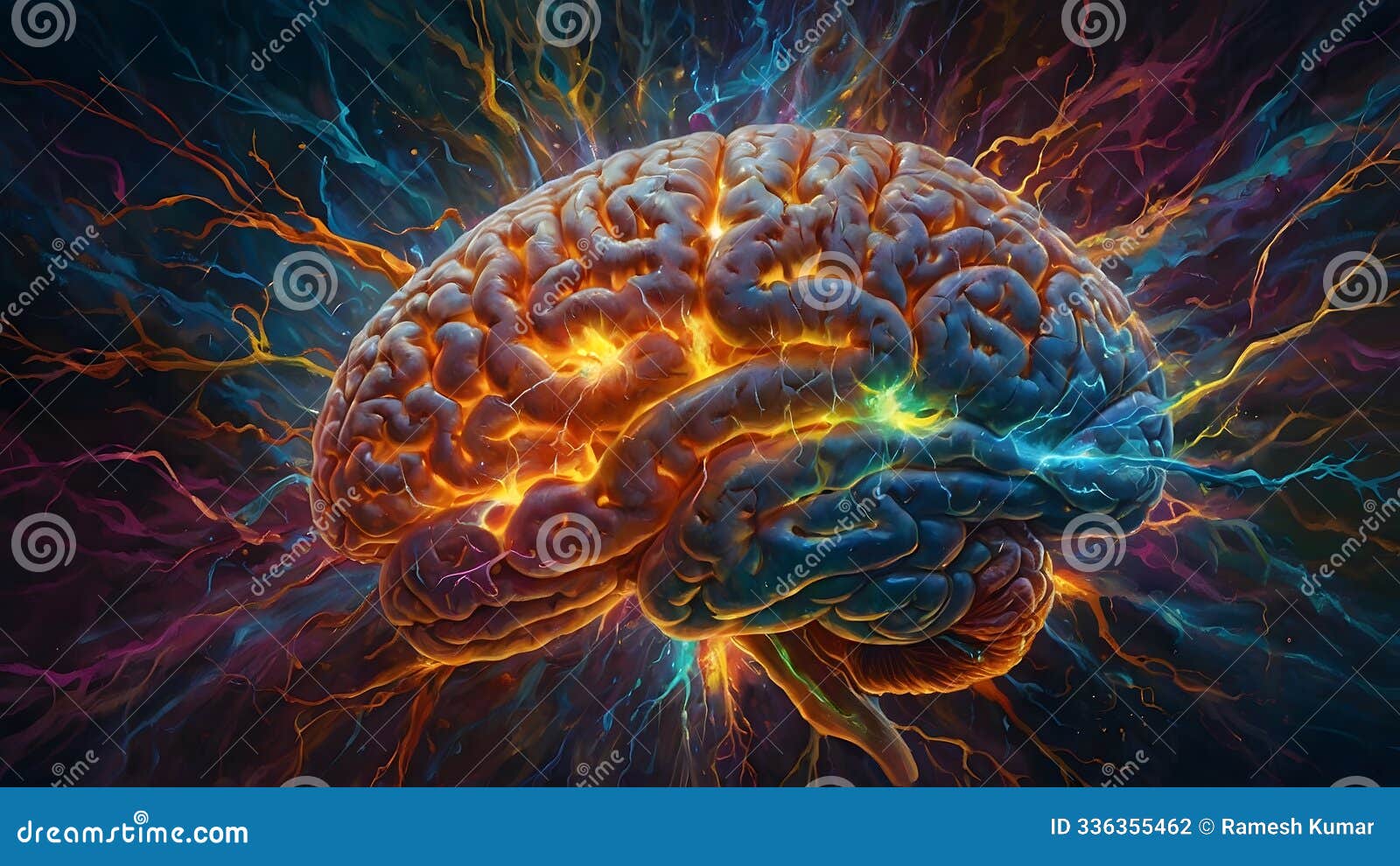 Electrifying Neural Pathways: Active Nerve Cells Forming A Vibrant ... Electrifying Neural Pathways: Active Nerve Cells Forming A Vibrant ...