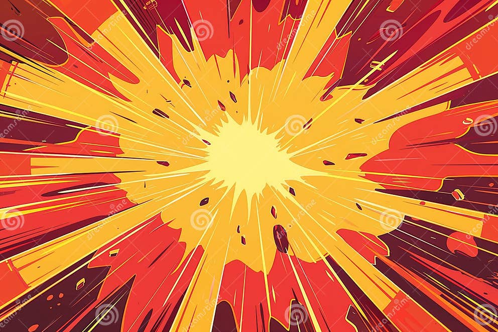 Explosive Abstract Color Burst Stock Illustration - Illustration of ...