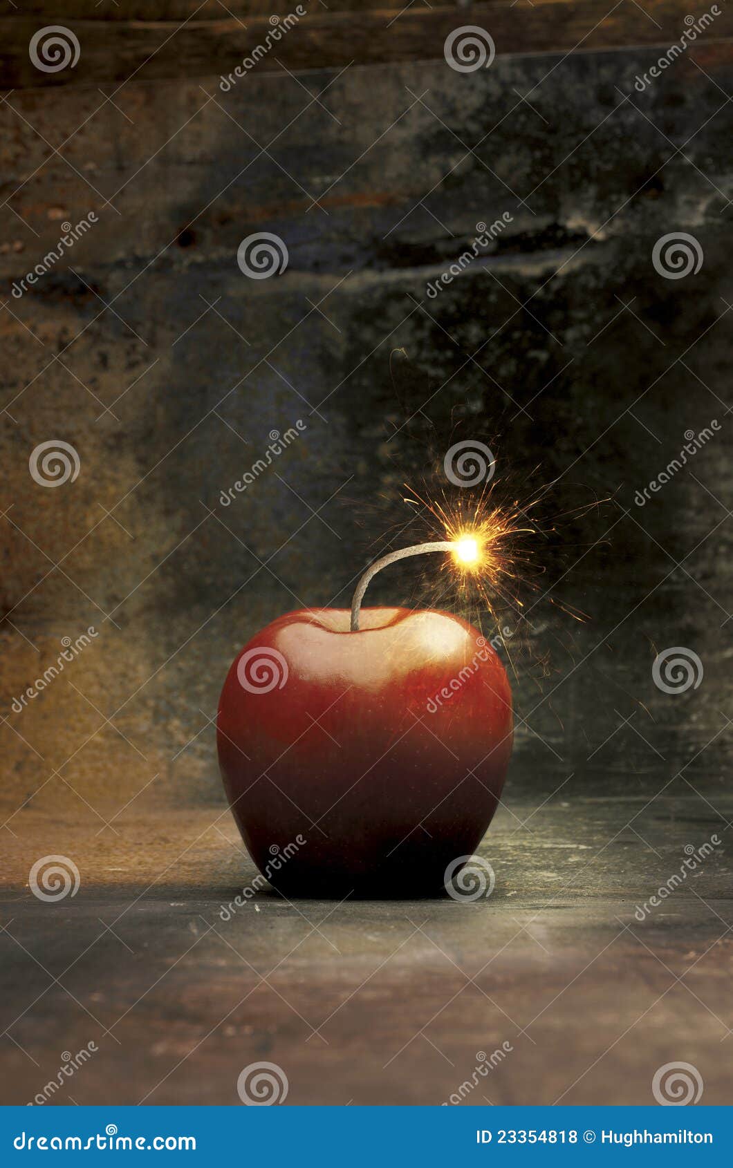 Explosive apple stock photo. Image of dynamite, engineered - 23354818