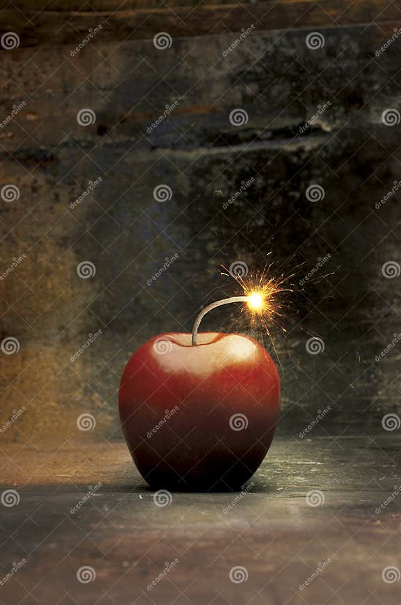 Explosive apple stock photo. Image of dynamite, engineered - 23354818