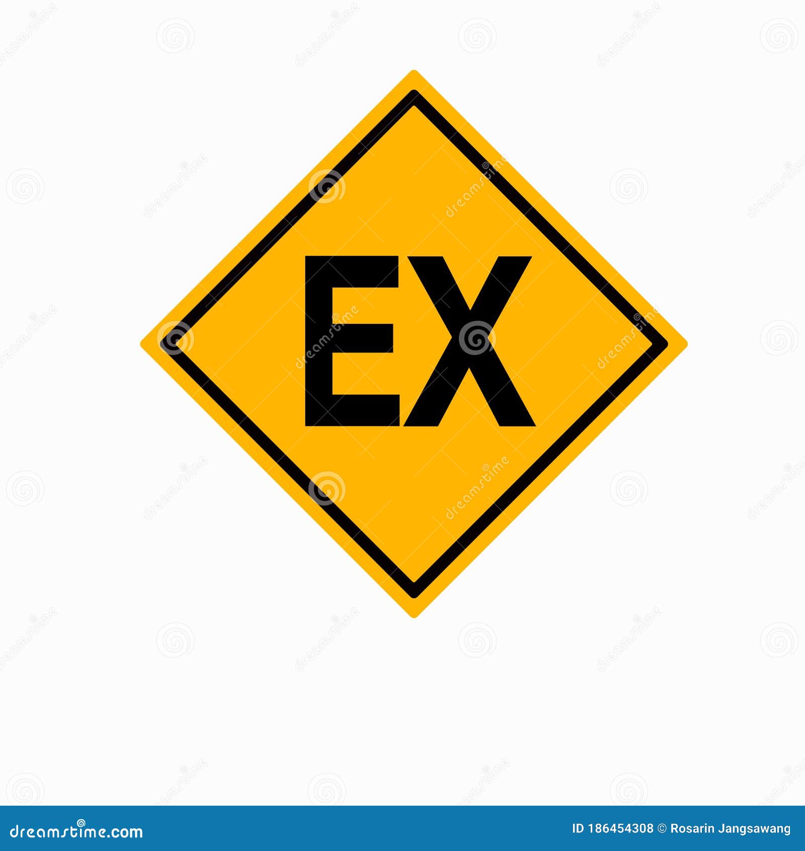 Explosive Atmosphere Area Zone Symbol Sign, Vector Illustration ...