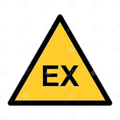 Explosive Atmosphere Area Zone Warning Stock Illustration ...