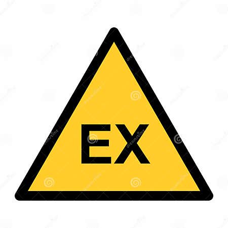 Explosive Atmosphere Area Zone Warning Stock Illustration ...