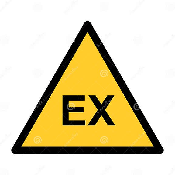 Explosive Atmosphere Area Zone Warning Stock Illustration ...