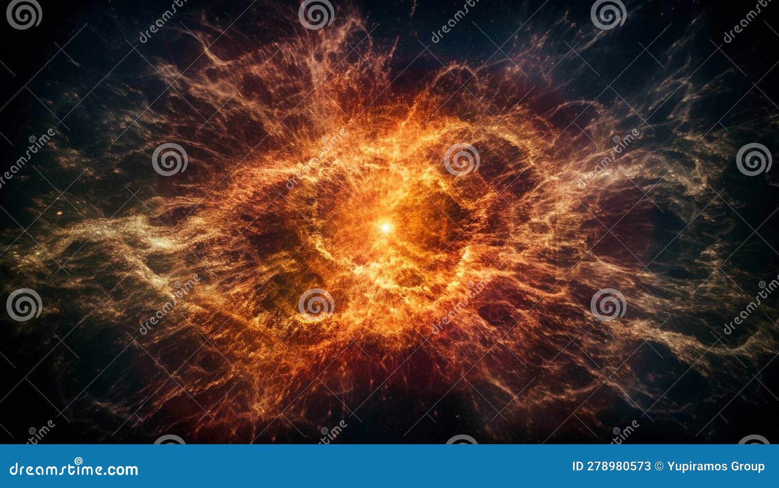 Explosive Big Bang Ignites Multi Colored Galaxy in Futuristic ...