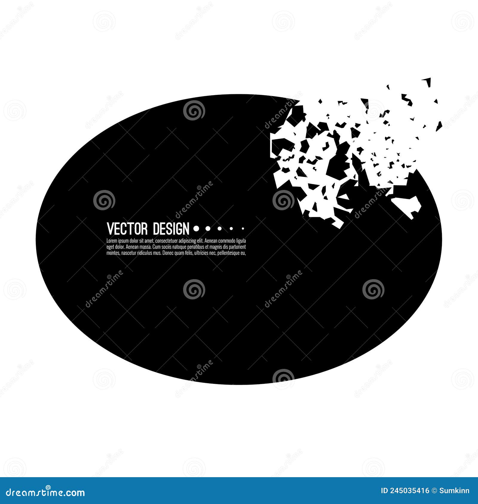 Explosive black banner. stock vector. Illustration of design - 245035416