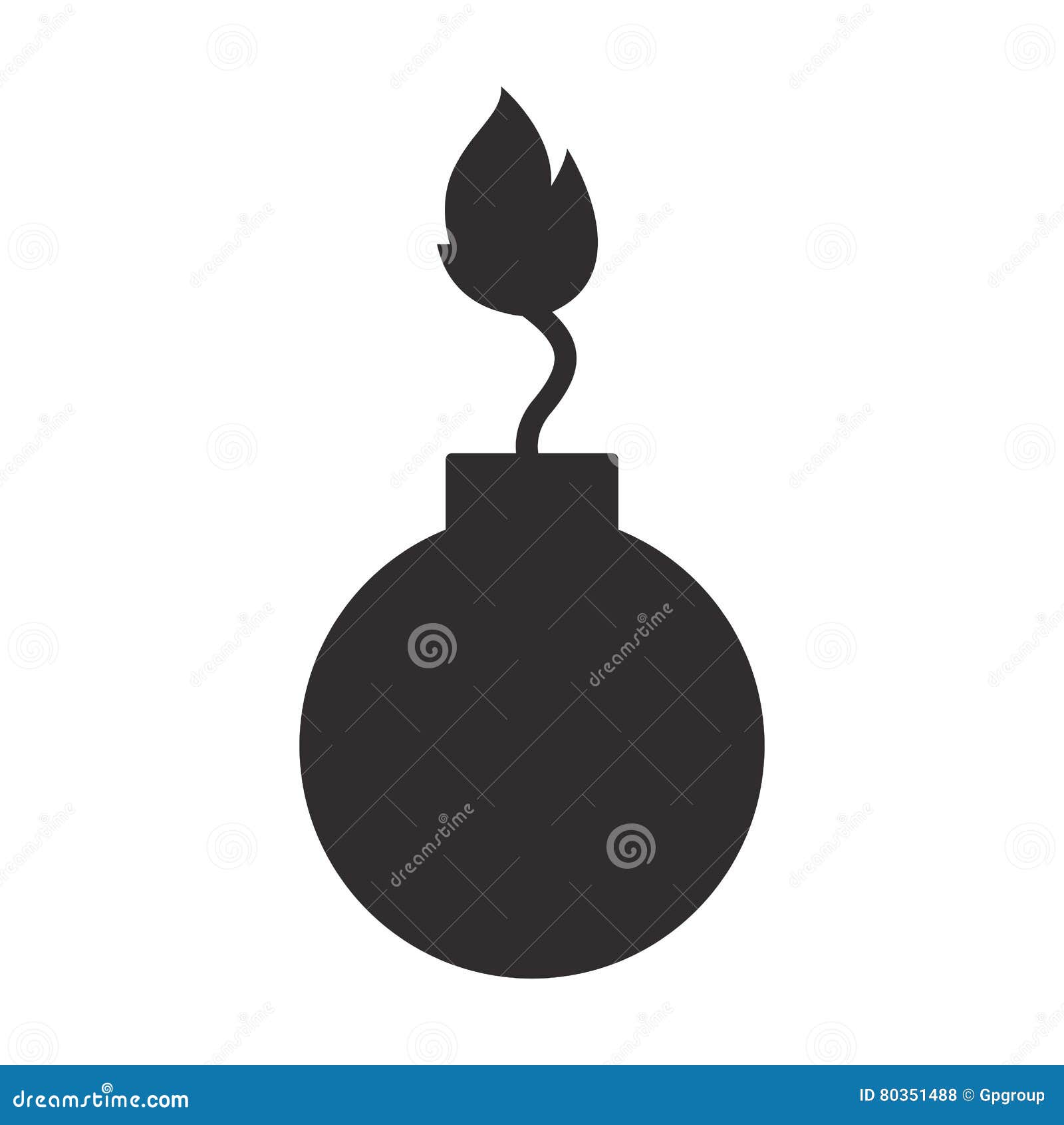 Explosive bomb icon stock vector. Illustration of infected - 80351488